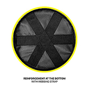 Gigco21 Horse Feed Bag with Bucket Strap, Made of Heavy Duty Nylon Mesh and 1680D Oxford Fabrics, Spill-Proof Design, Reinforced at Bottom with Webbing Strap. Comfort Neck and Nose Pad.