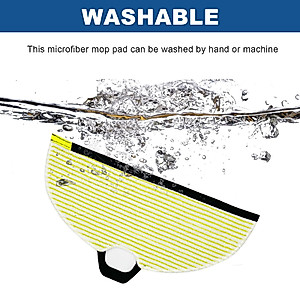 HIFROM RV2001WD Replacement Mop Pads Compatible with Shark RV2001WD RV2002WD AV2001WD RV2000WD Robot Vacuum,Shark Vacmop Pads Refills 4 Pack