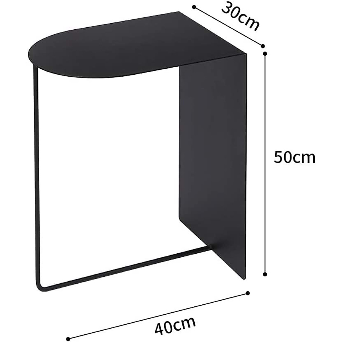 Modern Creative Small End Table Wrought Iron Corner Side Table Living Room Bedroom Furniture Coffee Table Outdoor Indoor Decor