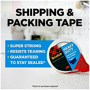 Scotch Heavy Duty Packing Tape with Dispenser