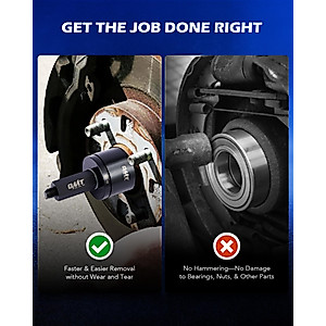 Orion Motor Tech Wheel Bearing Press Kit for Front Wheel Drive Bearing Removal & Installation, 24pc Wheel Bearing Puller Tool Set with Sliding Screws Universal Bushings Sleeves Storage Case