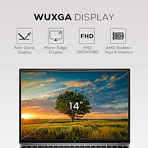 HP EliteBook 745 G5 14” FHD, AMD Ryzen 5 Pro-2500U 2.0GHz, 16GB RAM, 256GB SSD, Windows 10 Pro 64Bit, CAM, (Renewed)