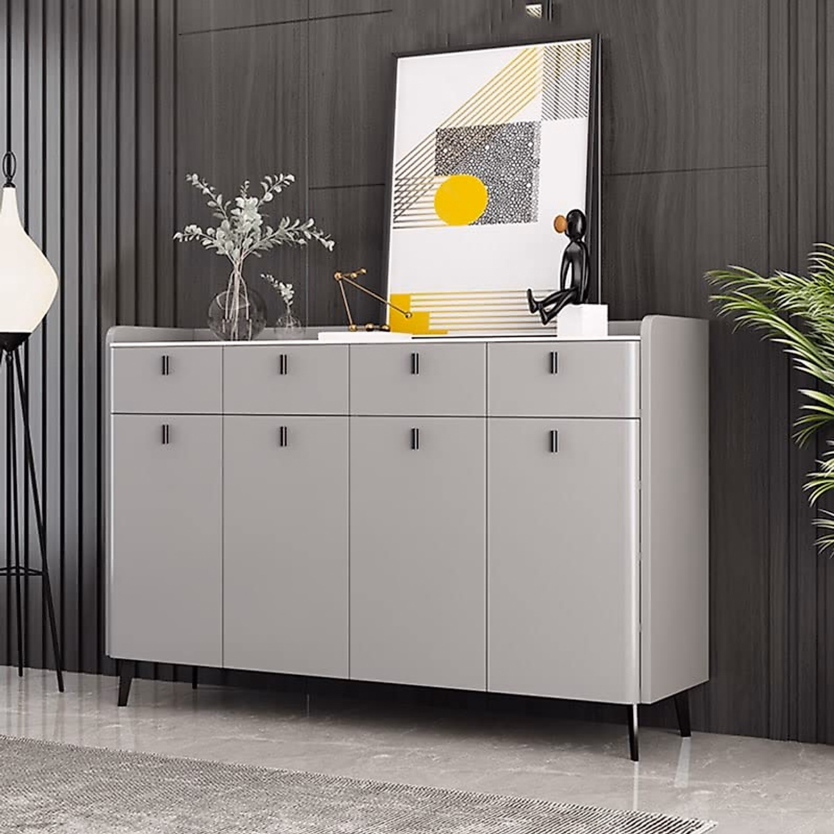 WSZTT Entrance Cabinet Vertical Multi Layer Organised Shoe Cupboards Narrow Corridor Furniture