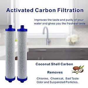 FILSADAE Replacement Filter Set With Membrane compatible for WHER12 and WHER18 Reverse Osmosis System