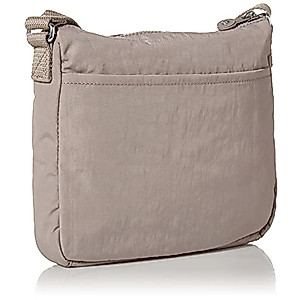 Kipling womens WomenÃ‚â€™s Sebastian Bag, Super Light, Durable Messenger Bag, Nylon Shoulder Crossbody Bag, Grey Gris, 9 L x 8.5 H 1.75 D US