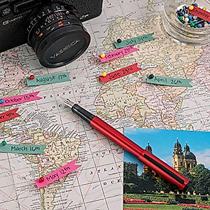 PILOT Explorer Lightweight Fountain Pen in Gift Box, Includes CON-B Converter; Red Barrel, Medium Nib (12295)