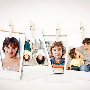 KTOJOY Wooden Clothes Pins,50 Pack, 2.9 Inch, Large Natural Birchwood Rust, Moisture Resistant Clothes Pegs, Heavy Duty Wooden Clothespins,Clothes Pins for Craft,Wooden Clips for Pictures