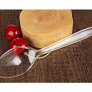 500Pcs 3 Inch Clear Mini Plastic Spoons Disposable Tasting Spoon Scoops for Dessert Ice Cream Appetizer Cake Spices Food Supply