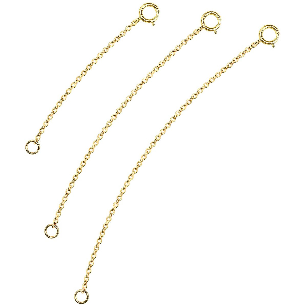 Necklace Extender, Necklace Extenders Gold Chain Extenders for Necklaces Gold Necklace Extender Sterling Silver 925 2inch 3inch 4inch