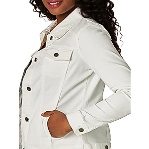 Riders by Lee Indigo Women's Iconic Denim Jacket, White, Large