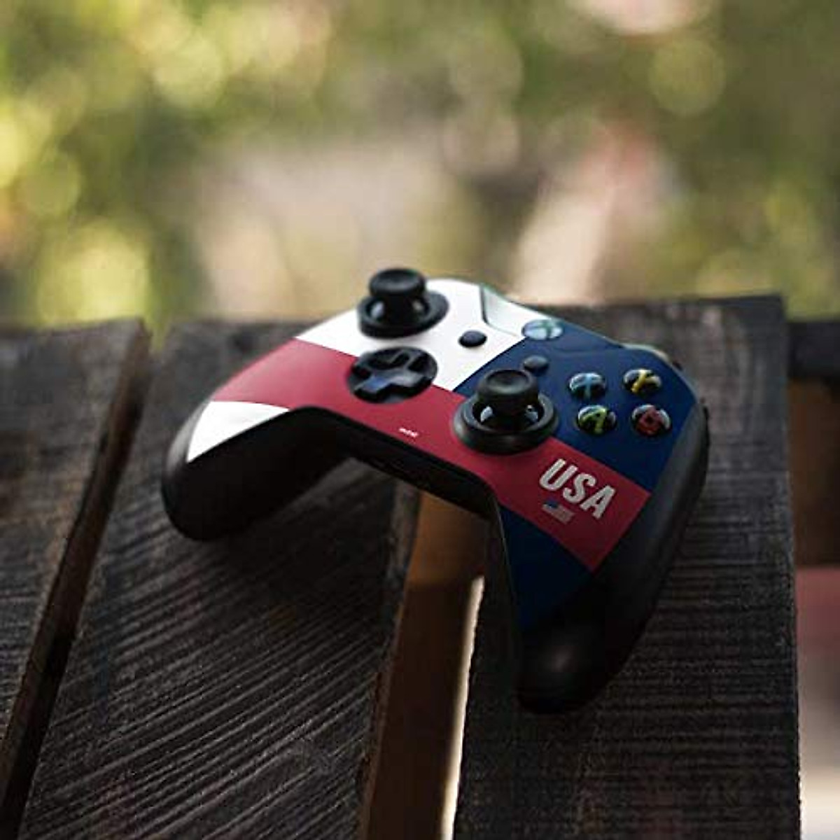 Skinit Decal Gaming Skin Compatible with Xbox One S Controller - Originally Designed USA Flag Color Block Design