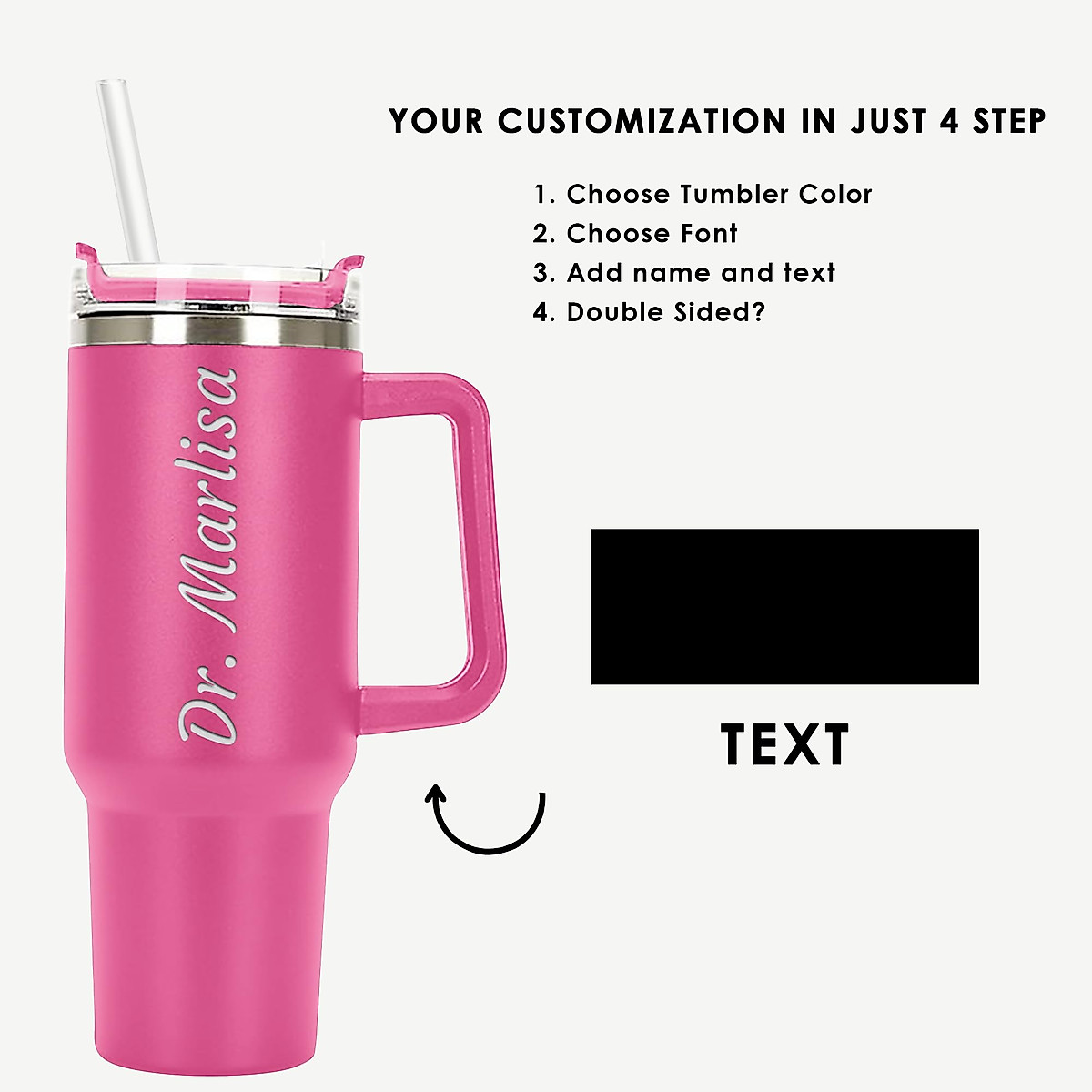 LifGif Doctor Name Personalized Laser Engraved 40 oz Large Tumbler, Custom Name Physician Assistant Graduation Gifts, Physician Associate Gifts For Birthday Christmas, Nurses Week Gifts For Women