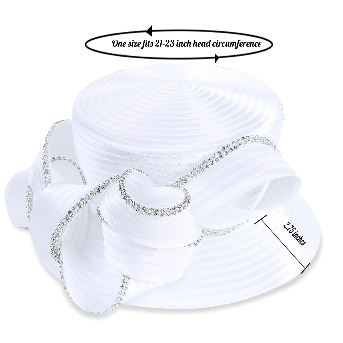 FORBUSITE Church Hats for Women Derby Tea Party Dress Hat for Ladies Kentucky Bucket Hats