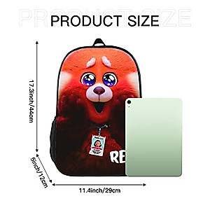 Turnning Red Backpack Teens School Bag Backpack For Laptop Bag Large Capacity Travel Backpack 17 Inch Gift, Black