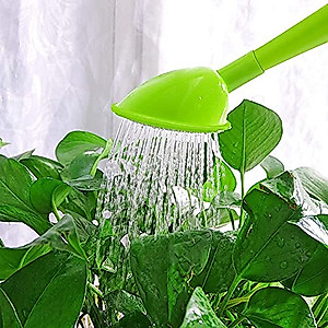 MyLifeUNIT Watering Can for Indoor Plants, Water Can with Shower Head, 1/2 Gallon (Green)