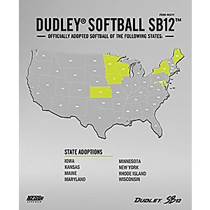Dudley NFHS SB 12 Fastpitch Softball-12Pack , Yellow