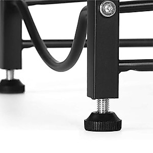 LIANTRAL 5 Gallon Water Jug Holder, 4-Tier Black Heavy Duty Rack, Bottle Organizer for Home Office