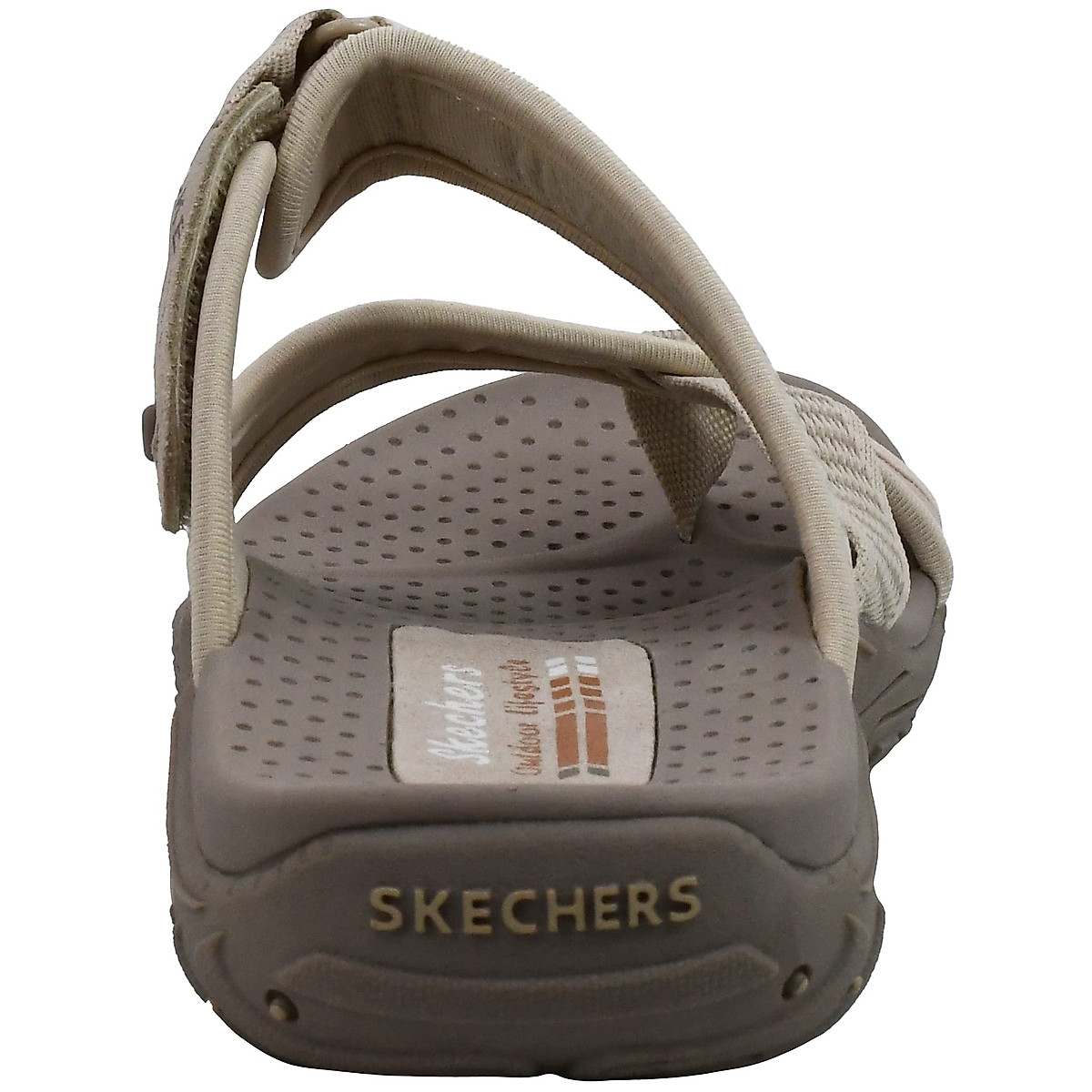Skechers Women's Reggae-Rasta Flip-slop Sandals Flop, Light Tan, 11 M US