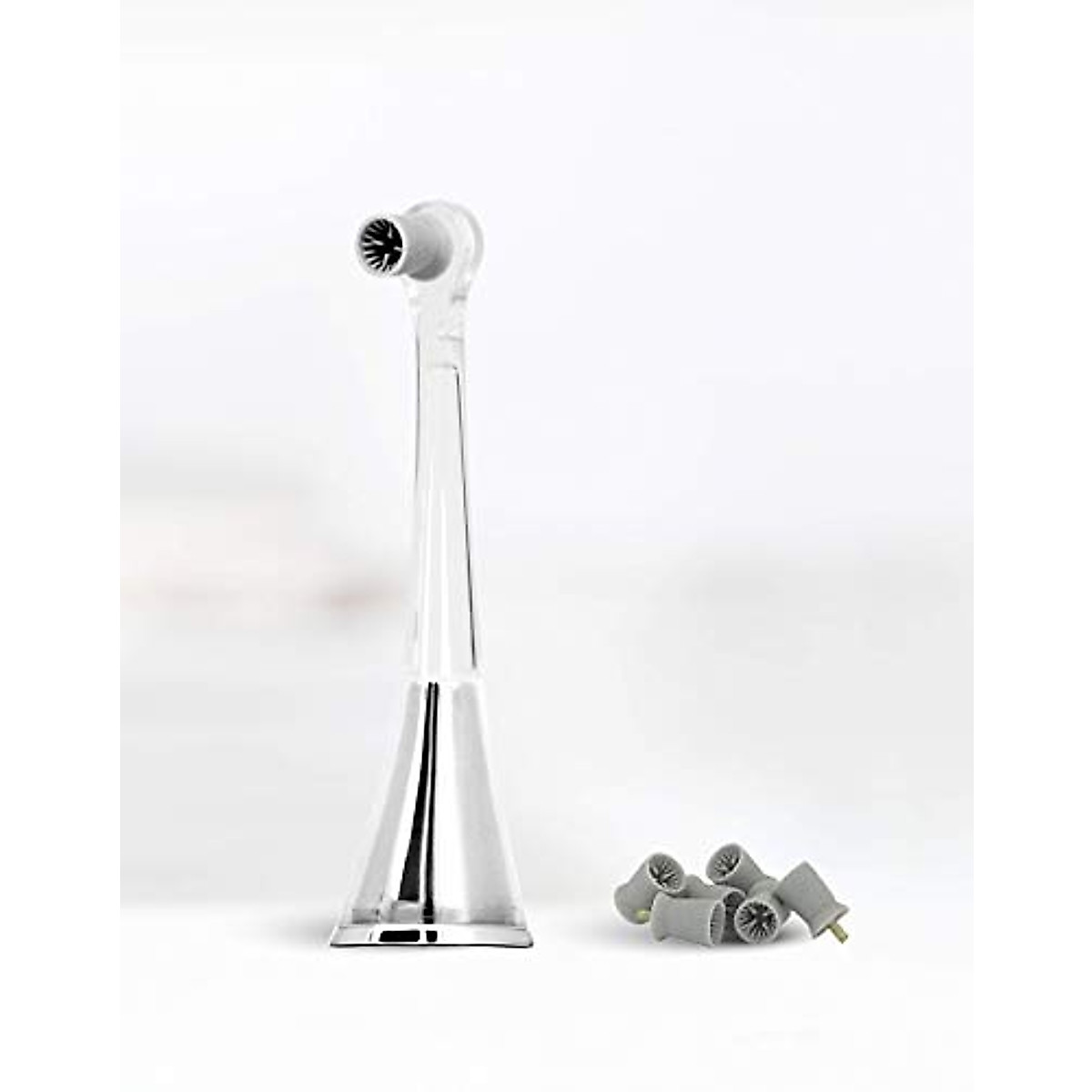 Supersmile Zina45 Replacement Polishing Head for Sonic Pulse Toothbrush - Delivers Professional At-Home Teeth Whitening Polish & Shine (Silver