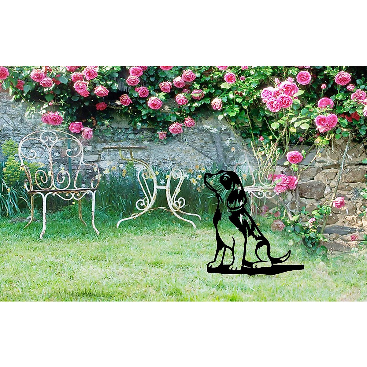 DIYBravo Beagle Metal Garden Stake | Weatherproof Yard Decor