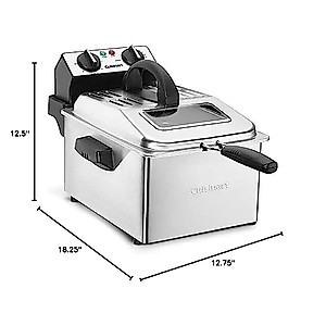 Cuisinart CDF-200P1 Professional Deep Fryer, 1 gallon, Stainless Steel