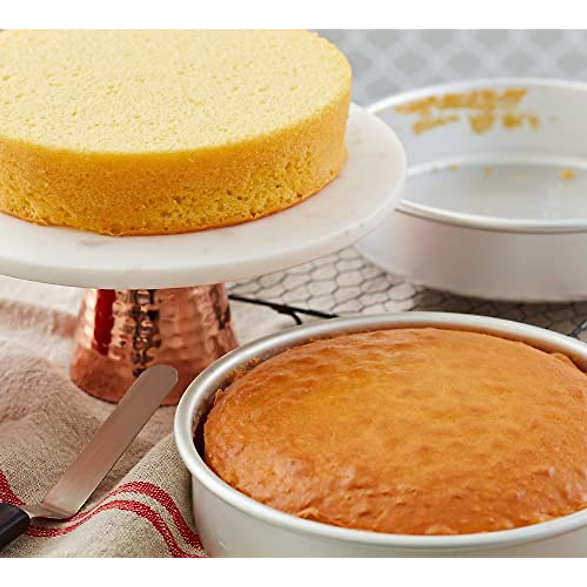 Wilton Small and Tall Aluminum 2 x 6-inch Layer Cake Pan Set, 2- Piece