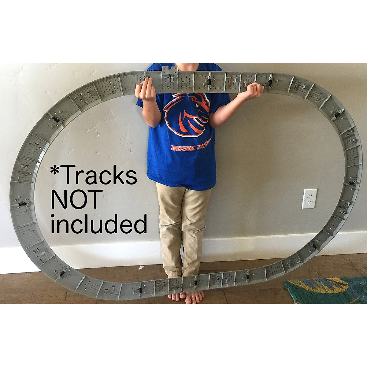 Lucas Toys Train Track Clips for Lionel O-Gauge FasTrack Tracks, Pack of 12 (Tracks NOT Included)