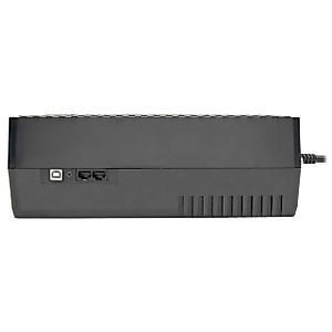 Tripp Lite 900VA UPS Battery Backup Surge Protector, AVR Automatic Voltage Regulation, 12-Outlet Uninterruptible Power Supply, Dataline Protection, 3-Year Warranty & $100,000 Insurance (AVR900U)