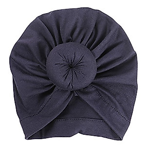 Newborn Baby Cotton Cloth Turban Toddler Rabbit Hospital Hat Ear Hat Kids Set Baby Cap (NN65)