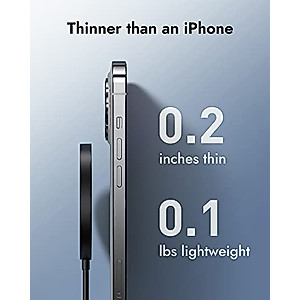 Baseus Wireless Charger for Magsafe, 15W Mini Lightweight Magnetic Wireless Charger with N52 Strong Magnets & Aerogel, Upgraded Temperature Control Compatible with iPhone 12/13/14 Series