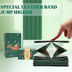 2024 Surprise Gift Box Explosion, Explosion Gift Box, Surprise Box Gift Box For Money, Pop Out Money Gift Box, Surprise Gift Box Set Christmas Gift Boxes (Green, 10 Boxes Set)