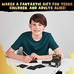 PURPLE LADYBUG Rainbow Scratch Art for Kids Mini Notes - Great Easter Crafts for Kids & Tweens, Easter Basket Stuffers for Teens, Small Gifts for Kids - Fun Arts and Crafts with 150 Scratch Papers