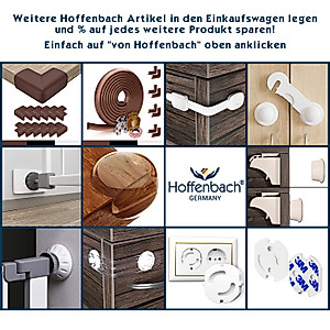 Wall Cups for Baby Gates Hoffenbach | 4 Pack | Works with All Walk-Through Pressure Mounted Child & Dog Safety Gates | Pads Protect Doorway, Door Frame, Stairs | No Drill | German Quality