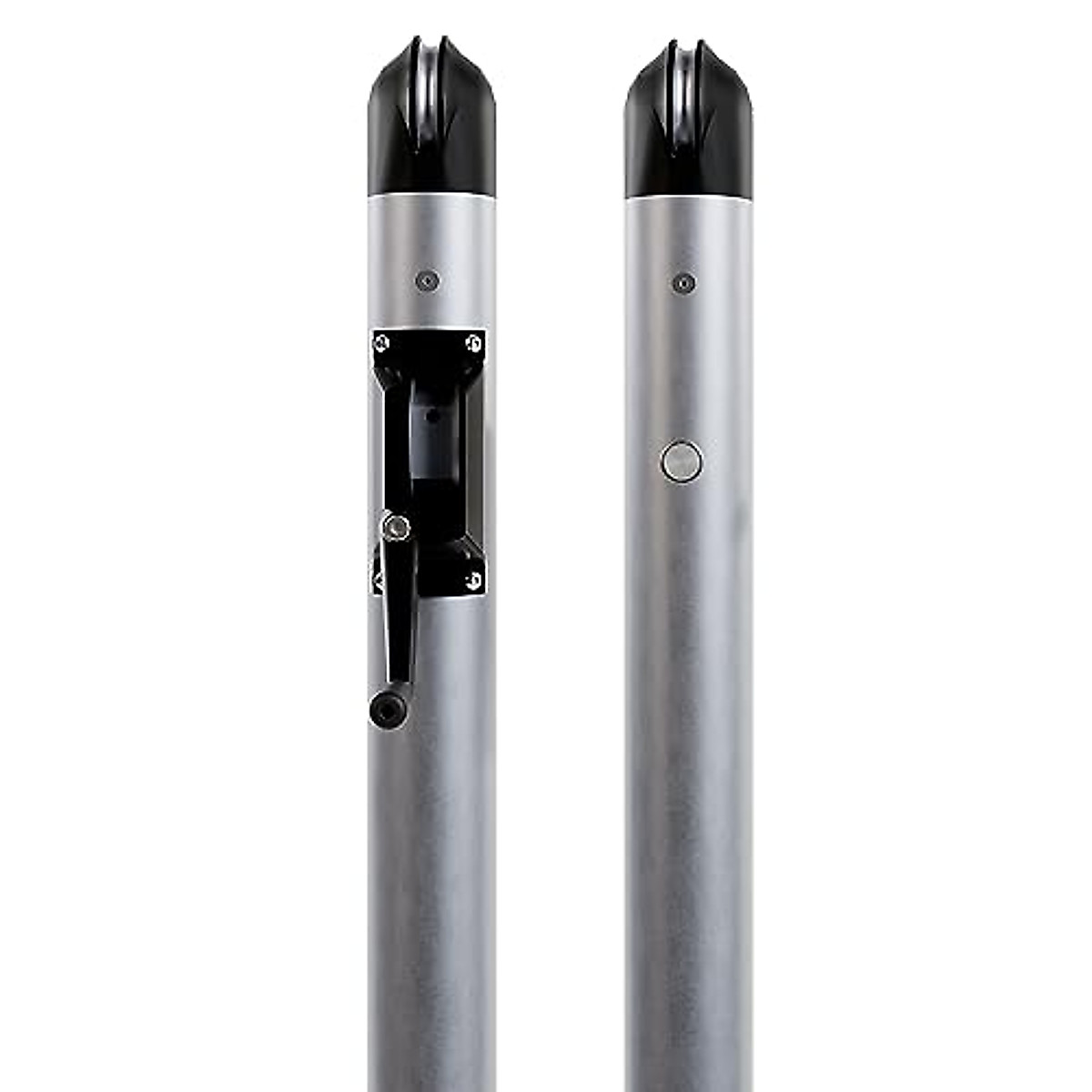 Dominator In Ground Pickleball System - Includes Two Heavy Duty Round Pickleball Posts with Net and Sleeves - Aluminum, Rust Free, and Follows USAPA Standards