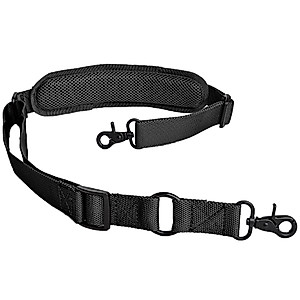 2 Point Rifle Sling with Shoulder Pad Quick Adjustable Gun Strap Multi-Use Two Point Sling (Black)