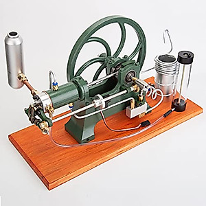 KAROYD Retro Engine Model, Retro Horizontal Four-Stroke Water-Cooling Gasoline Engine Internal Combustion Engine Model, Mechanical Educational Toys for Kids Adults