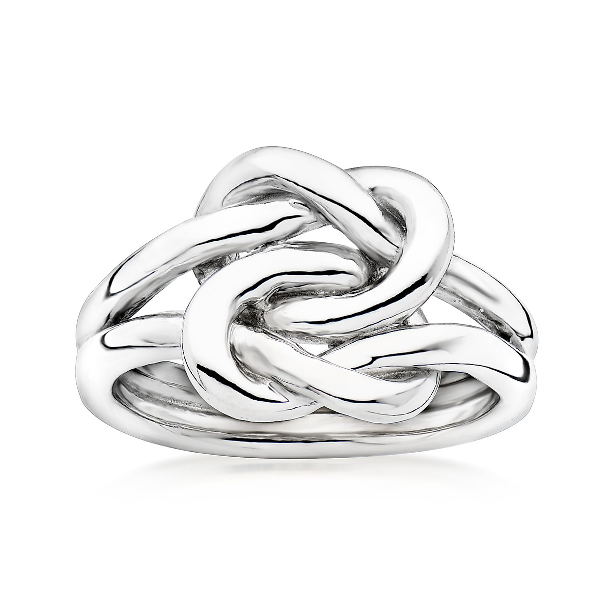 Ross-Simons Italian Sterling Silver Double Love Knot Ring. Size 7