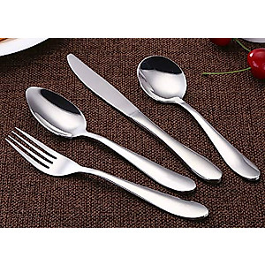 VANRA 4-Piece Children Knives Set Stainless Steel Kids Dinner Knife Child Silver Cutlery Set 6.8-inch (4 knives)