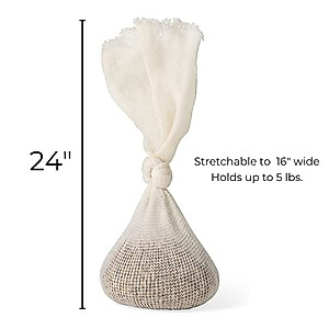 Cotton Millz 24" Cotton Boiling Bags for Seafood Bakes & Broils, Clams, Crab, Lobster, Soups, Broths; Reusable or Disposable; Made in USA (100 Pack)