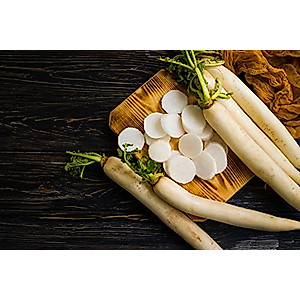 White Icicle Radish Seeds for Planting, 200+ Heirloom Seeds Per Packet, (Isla's Garden Seeds), Non GMO Seeds, Botanical Name: Raphanus sativus, Great Home Garden Gift