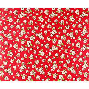 Self-Adhesive Vinyl Cute Floral Shelf Liner Contact Paper for Kitchen Cabinets Drawer Dresser Furniture Wall Table Crafts Decal 17.7X117 Inches