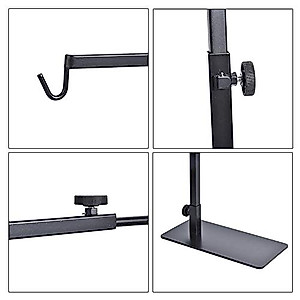 Hamiledyi Reptile Lamp Stand Landing Lamp Stand Bracket Adjustable Floor Light Holder Stand Metal Lamp Support for Reptile Glass Terrarium Heating Light