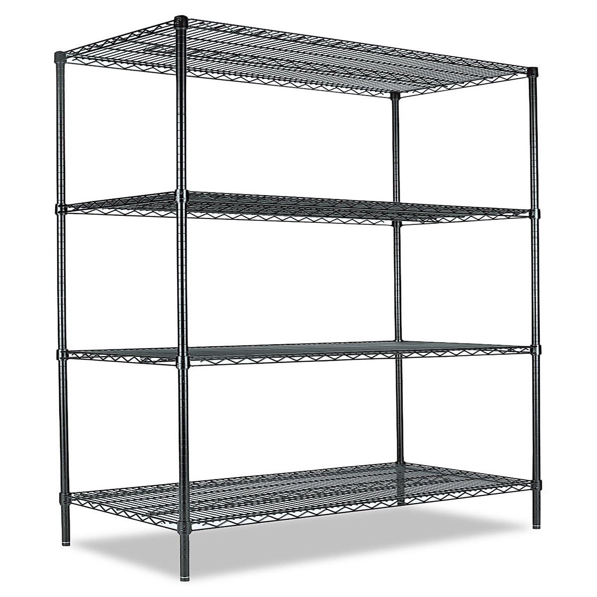 Alera All-Purpose Wire Shelving Starter Kit, 60 by 24 by 72-Inch, Green