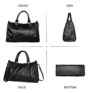 Iswee Canvas Womens Bucket Bag Shoulder Handbags Hobo Ladies Purses Fashion Tote Purse (Dark Gray)