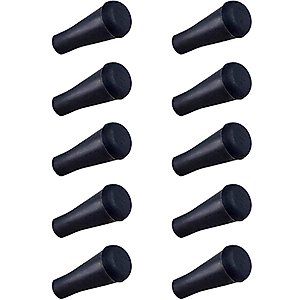 LuFOX 10pcs Soft Rubber Arrowheads Archery Hunting Game Practice Safety Arrow Tips (Black Color)