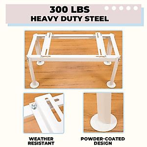 KUAFU Ground Stand Bracket Mount for Mini Split Air Conditioner Heat Pump 9,000-12,000 BTU Heavy Duty Steel Powder Coated