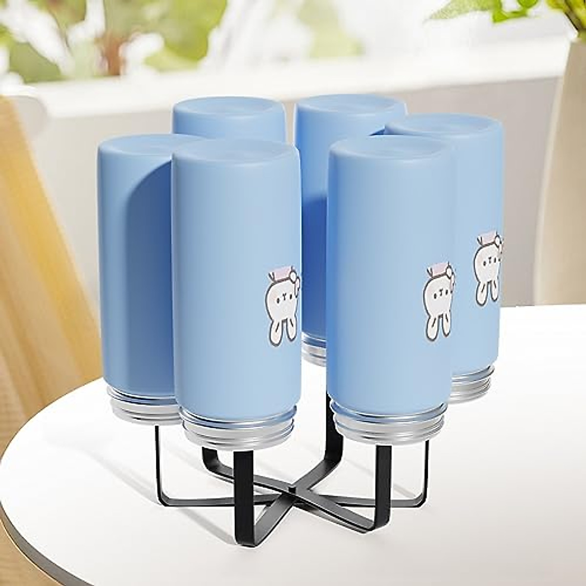 Cup Drying Rack, Water Bottle Drying Rack，Reusable Bag Drying Rack，Plastic Bag Drying Rack on The Countertop