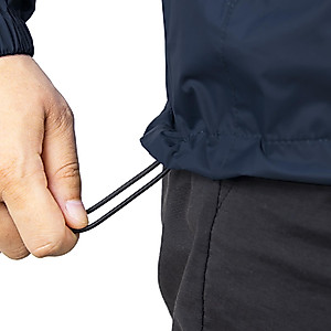 33,000ft Packable Rain Jacket Men's Lightweight Waterproof Rain Shell Jacket Raincoat with Hood for Golf Cycling Windbreaker