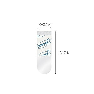 Command Small Refill Adhesive Strips, Damage Free Hanging Wall Adhesive Strips for Small Indoor Wall Hooks, No Tools Removable Adhesive Strips for Living Spaces, 16 Clear Command Strips