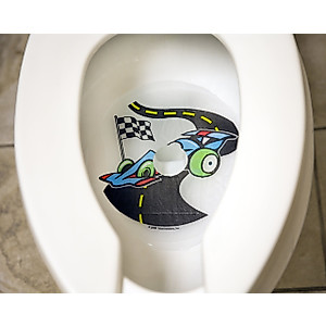 Mom Invented Potty Training Tinkle Targets for Boys - Planes, Trains & Motorcycles